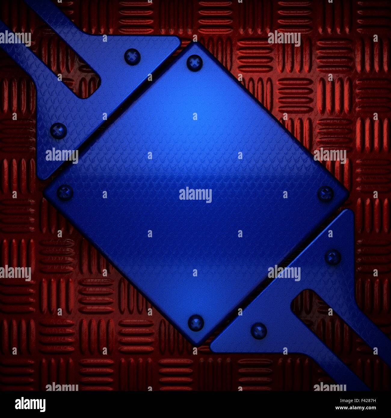 red and blue metal background Stock Photo - Alamy