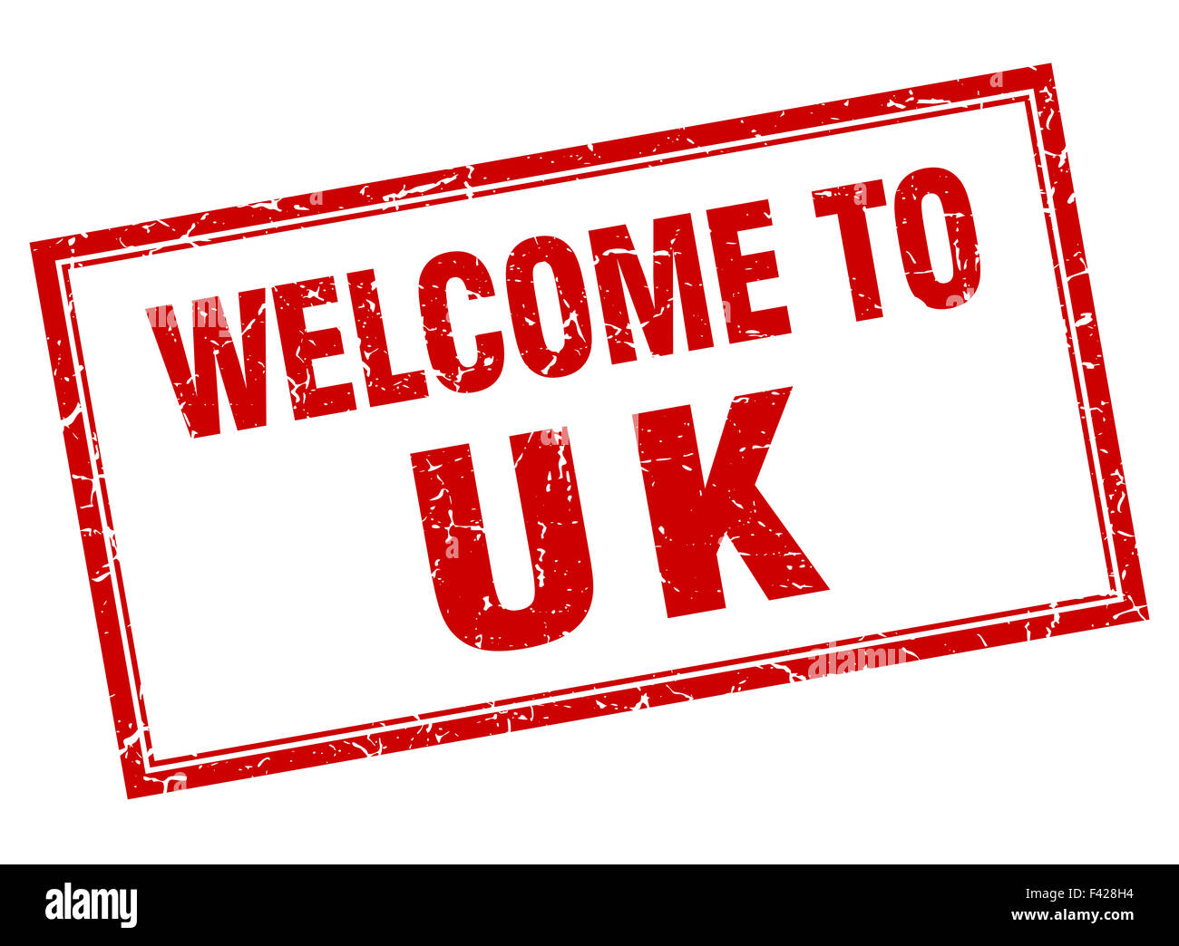 England stamp welcome red hi-res stock photography and images - Alamy