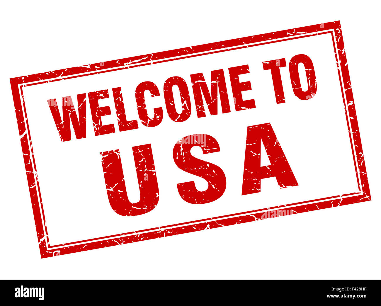 Welcome usa red square hi-res stock photography and images - Alamy