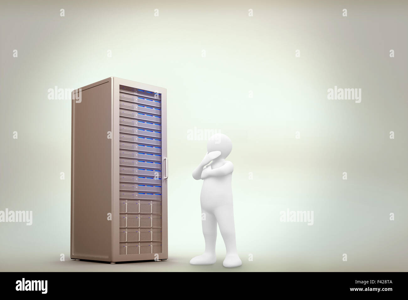 Human figure thinking computer graphic hi-res stock photography and ...