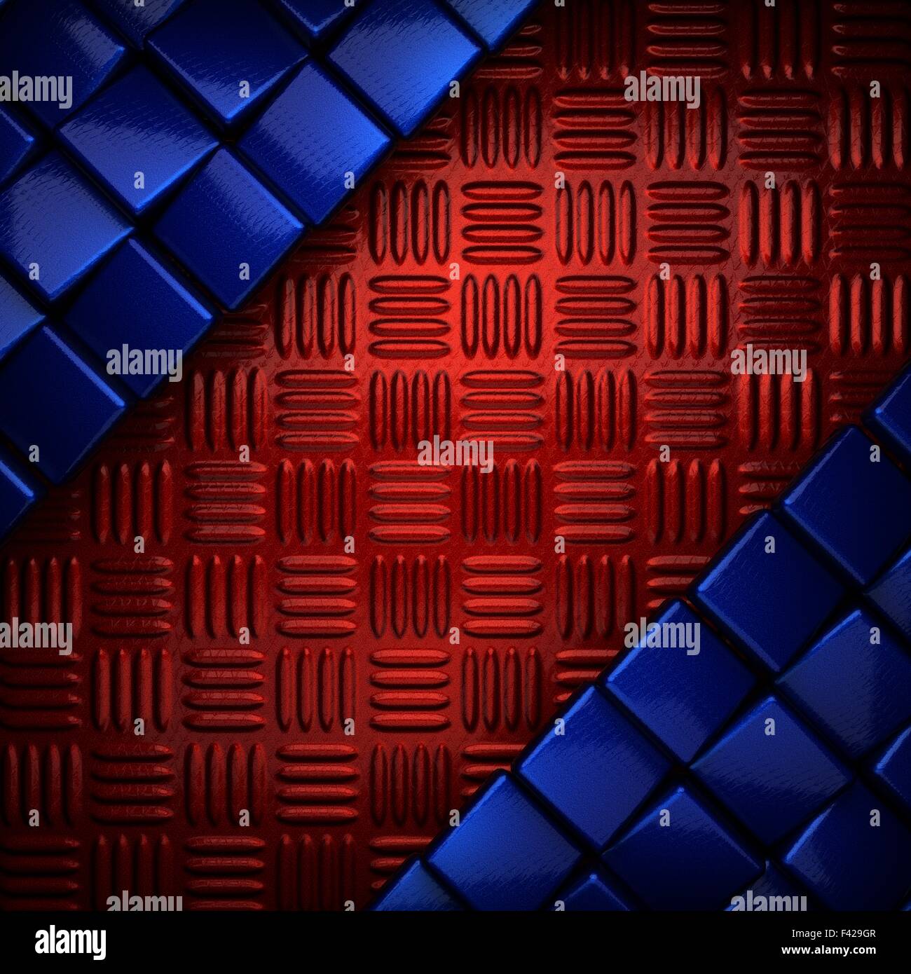 red and blue metal background Stock Photo - Alamy