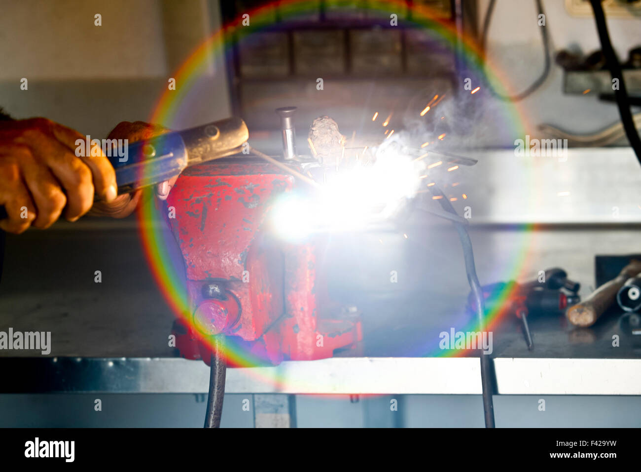 Stick welding hi-res stock photography and images - Alamy