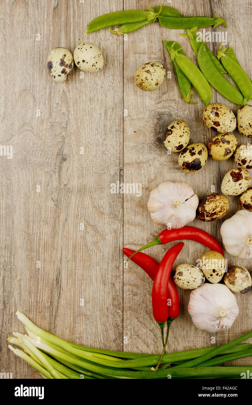 Beautiful vegetable frame Stock Photo - Alamy