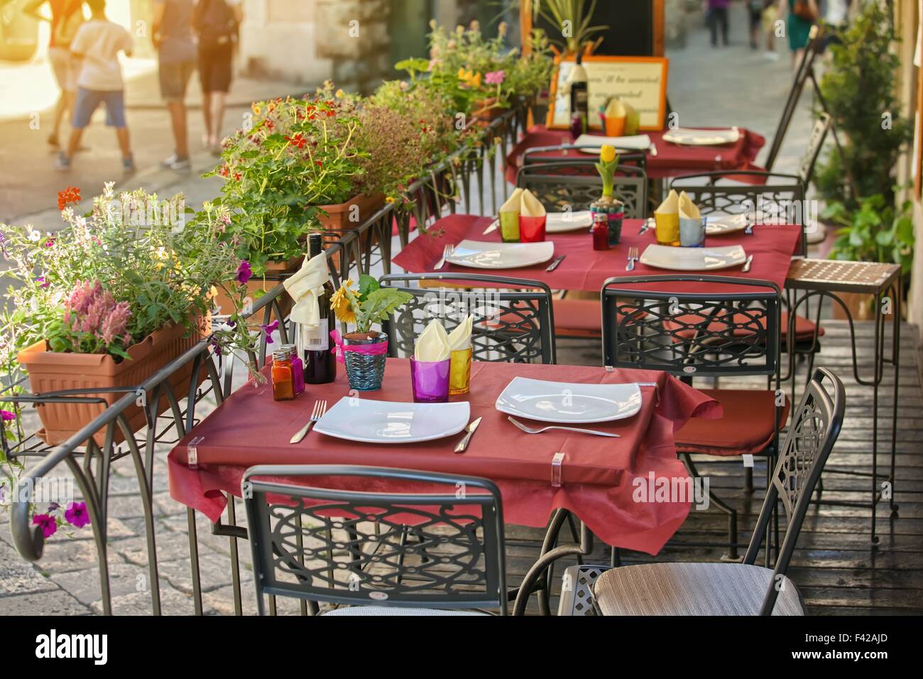 Typical small cafe in Tuscany Stock Photo - Alamy