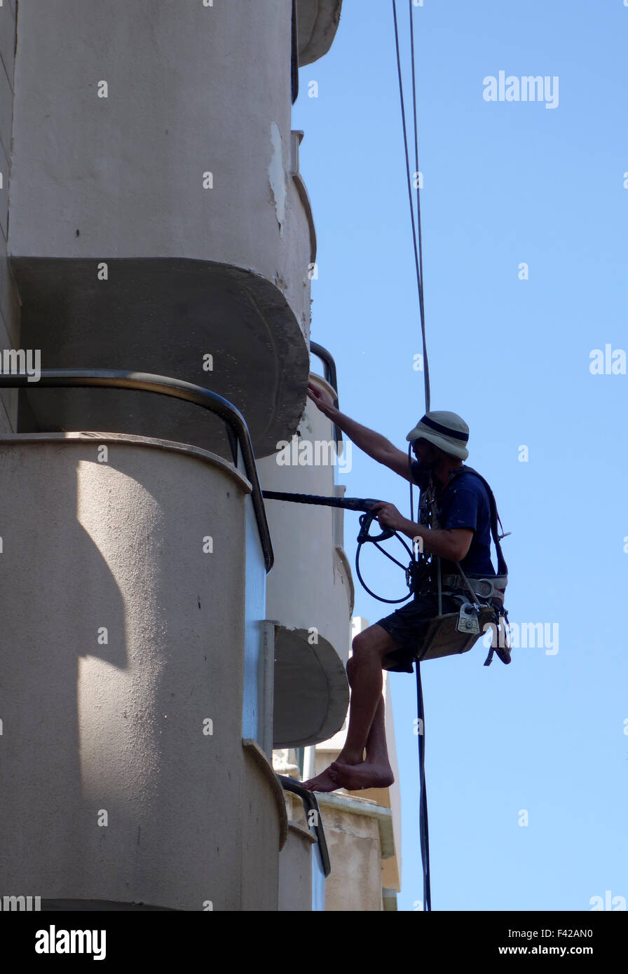 Vertical cleaning worker hi-res stock photography and images - Alamy