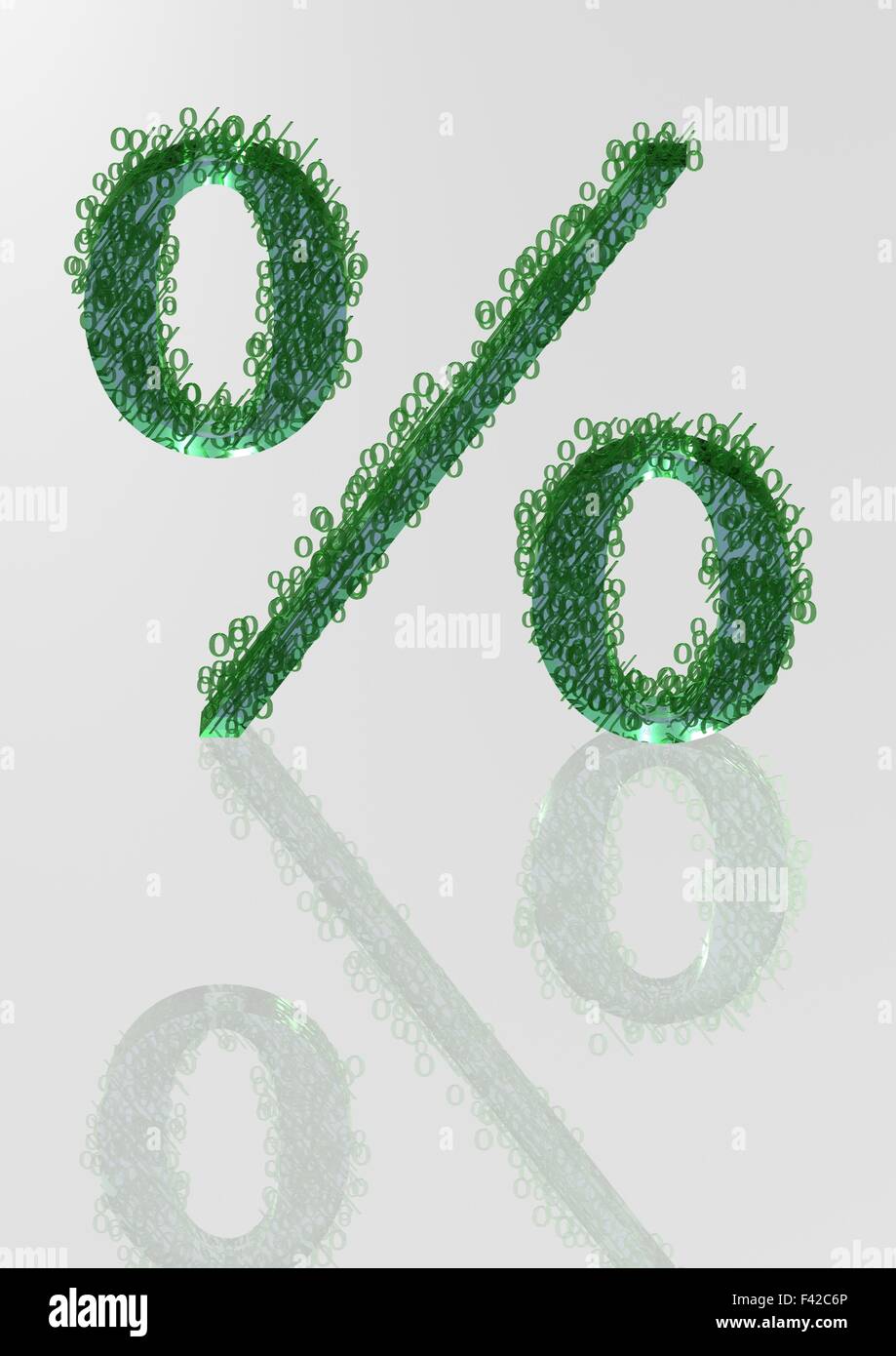 The big sign of percent Stock Photo - Alamy