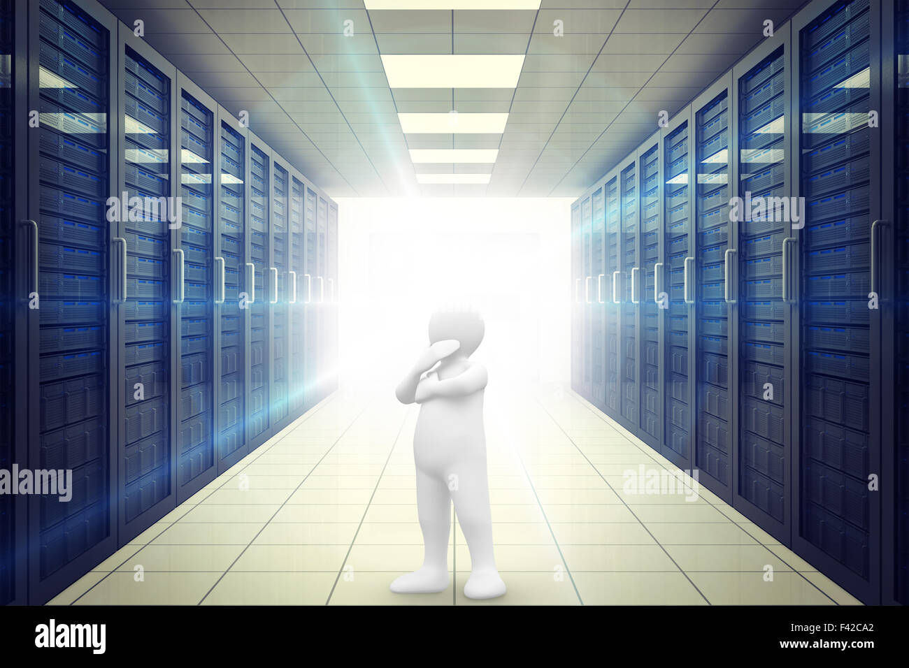 Human figure thinking computer graphic hi-res stock photography and ...