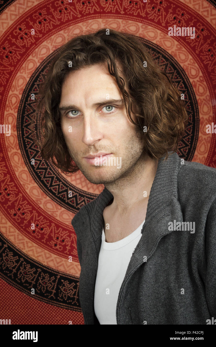 young man curly hair Stock Photo - Alamy young man curly hair Stock Photo - Alamy