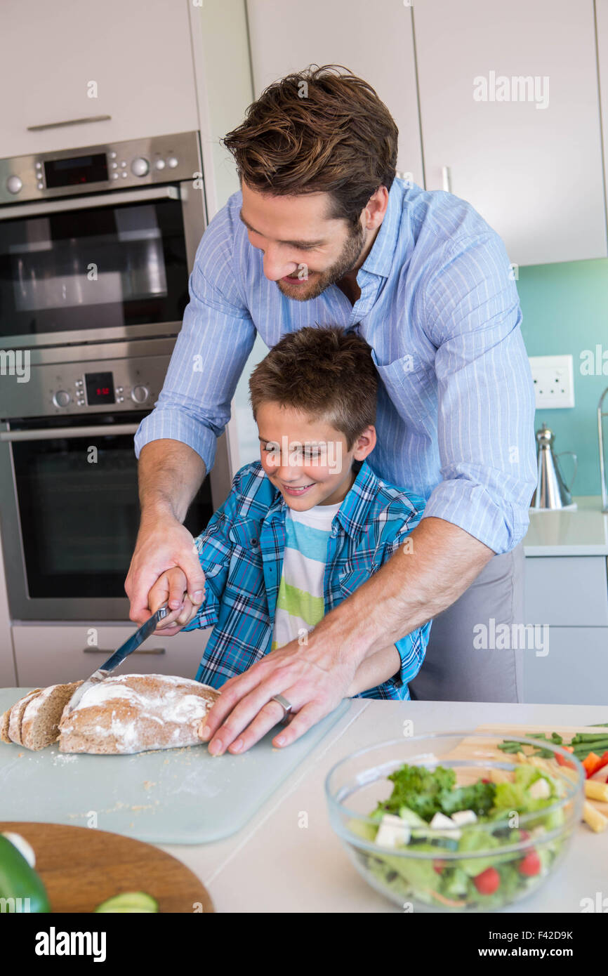 Portrait family preparing lunch hi-res stock photography and images - Alamy