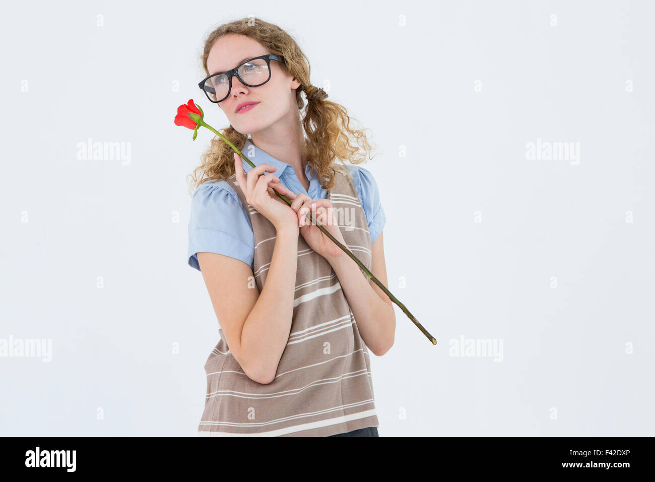 Geeky woman hi-res stock photography and images - Alamy