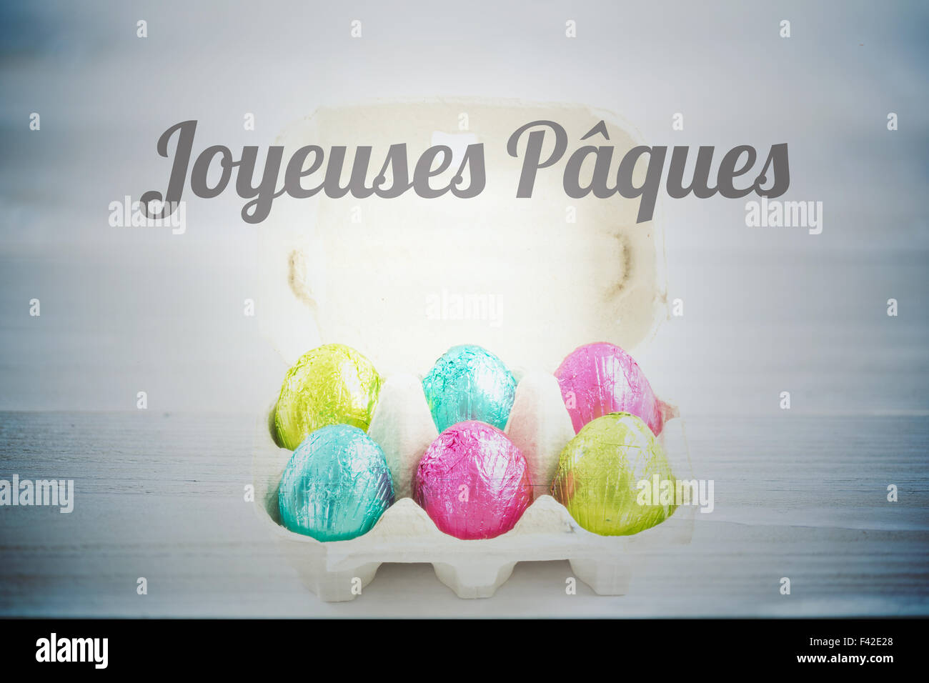 Joyeuses pâques happy easter french hi-res stock photography and images ...