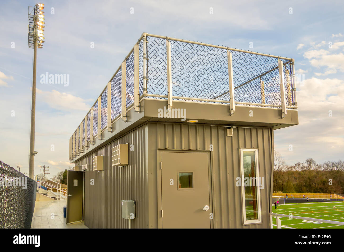 Stadium press box soccer hi-res stock photography and images - Alamy