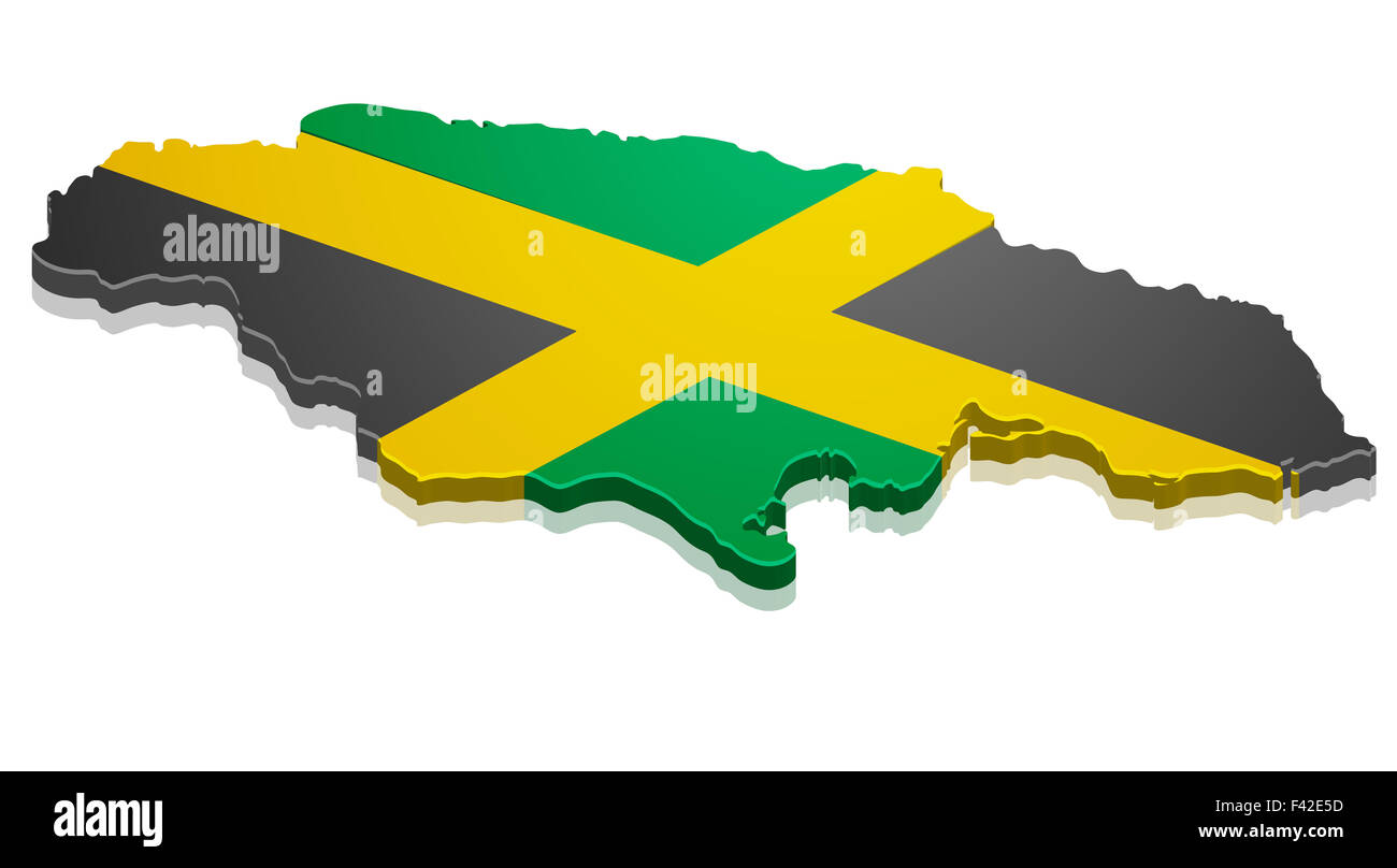 Jamaica vector map hi-res stock photography and images - Alamy