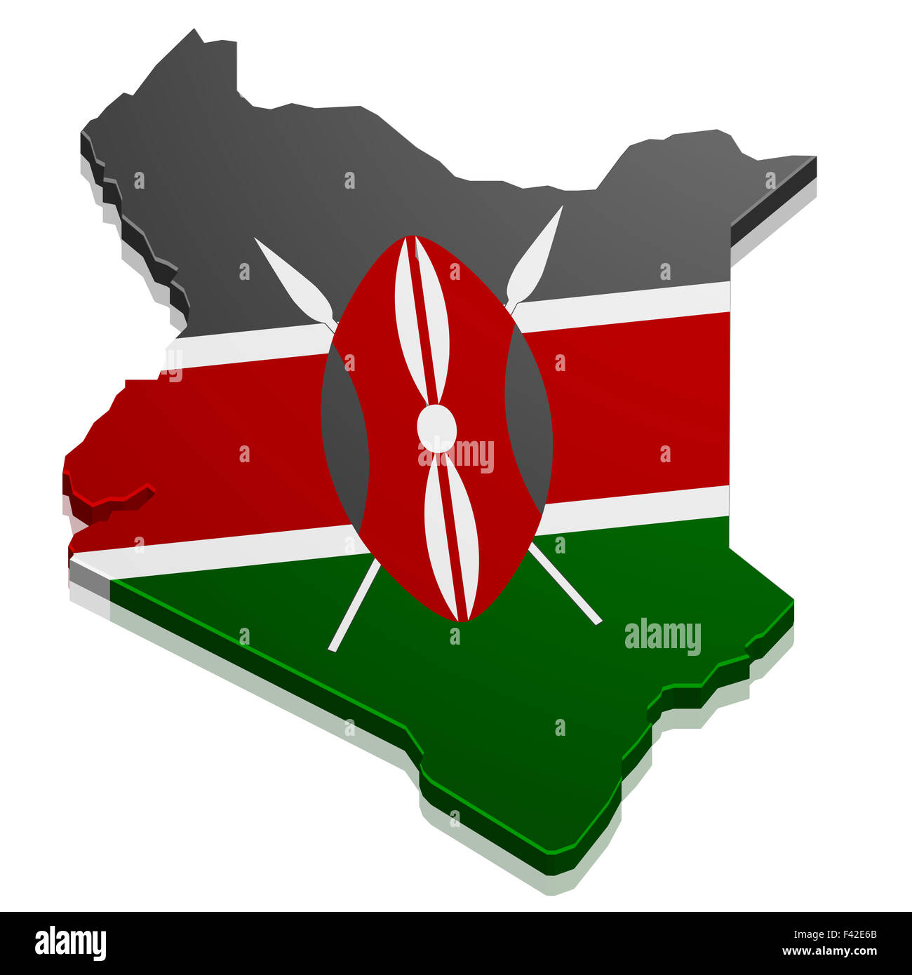 Kenya map hi-res stock photography and images - Alamy