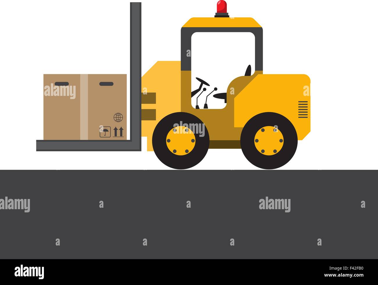 Colorful transport with boxes Stock Vector Image & Art - Alamy