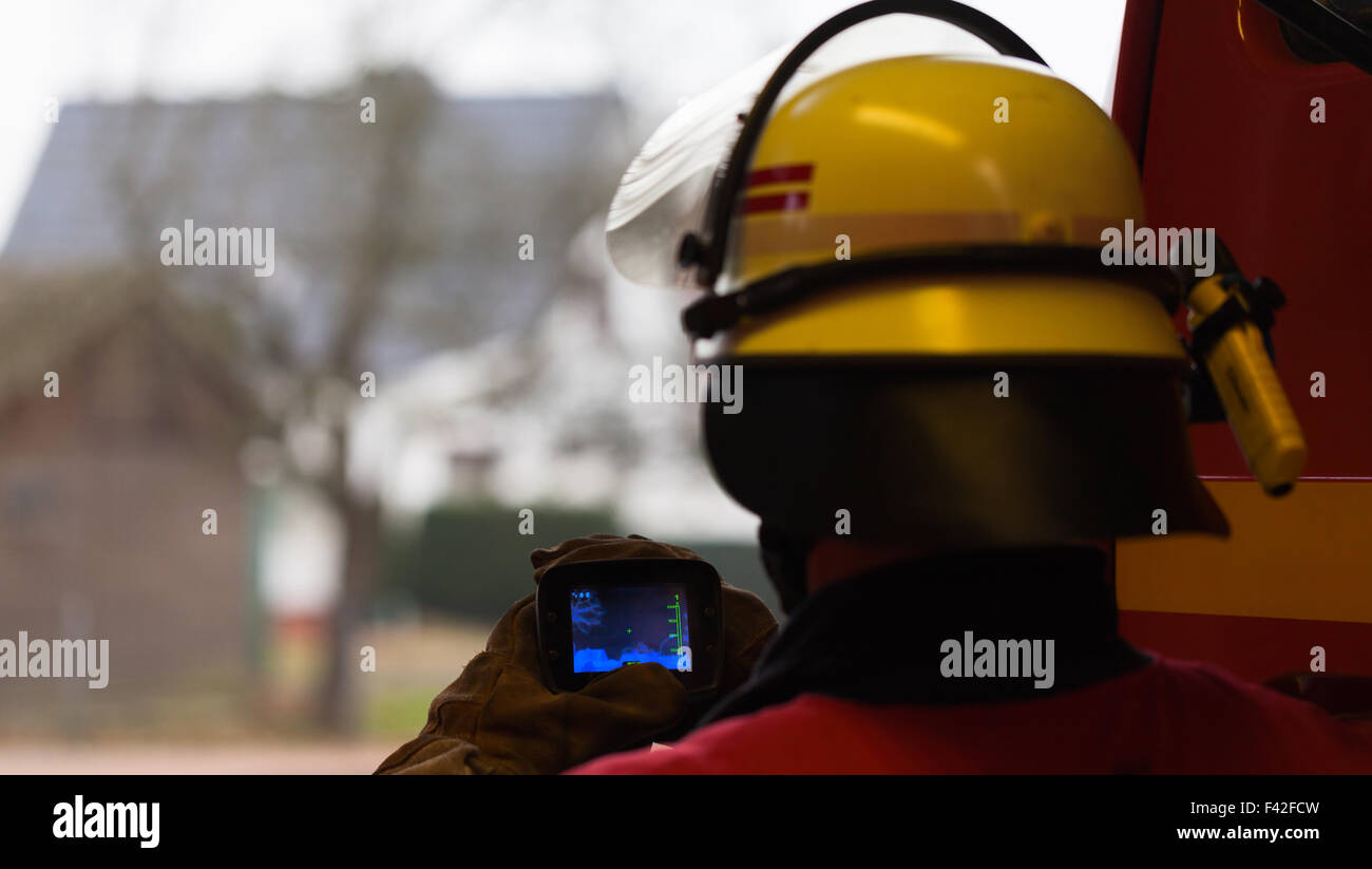 Thermal camera firefighter hi-res stock photography and images - Alamy