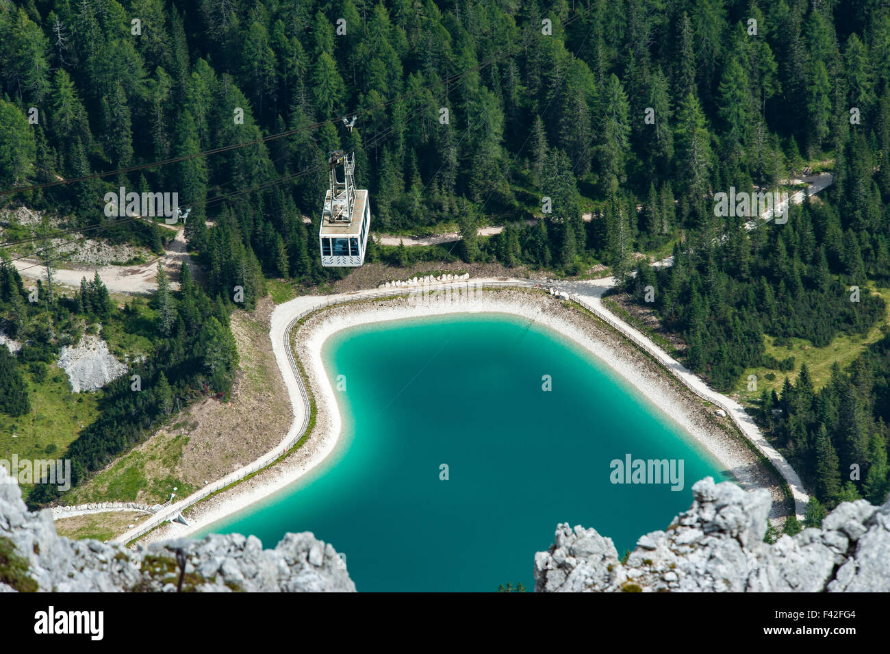 Le Tofane Lake, Dolomites Stock Photo - Alamy
