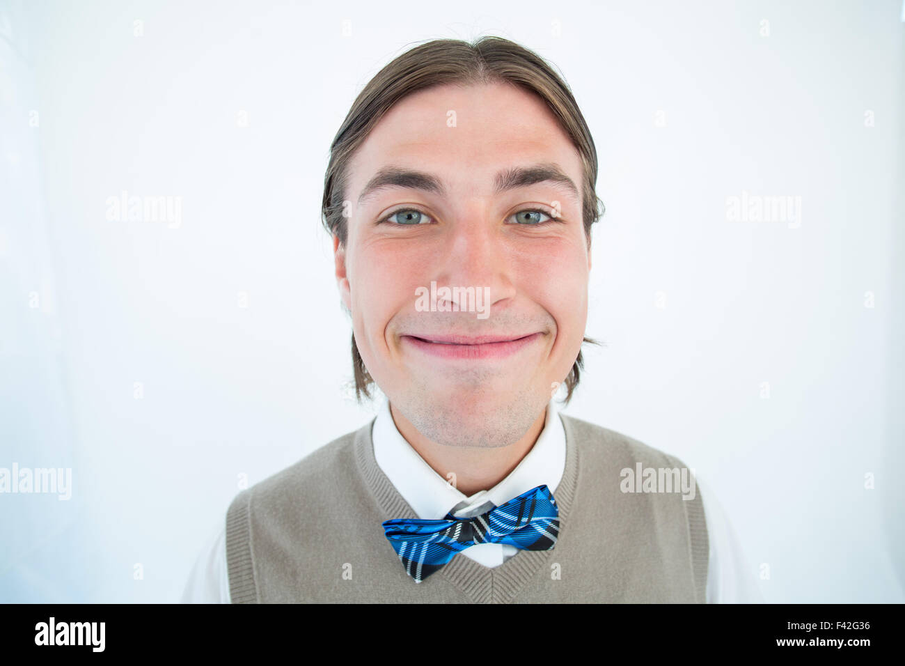 Geeky hipster smiling at camera Stock Photo - Alamy