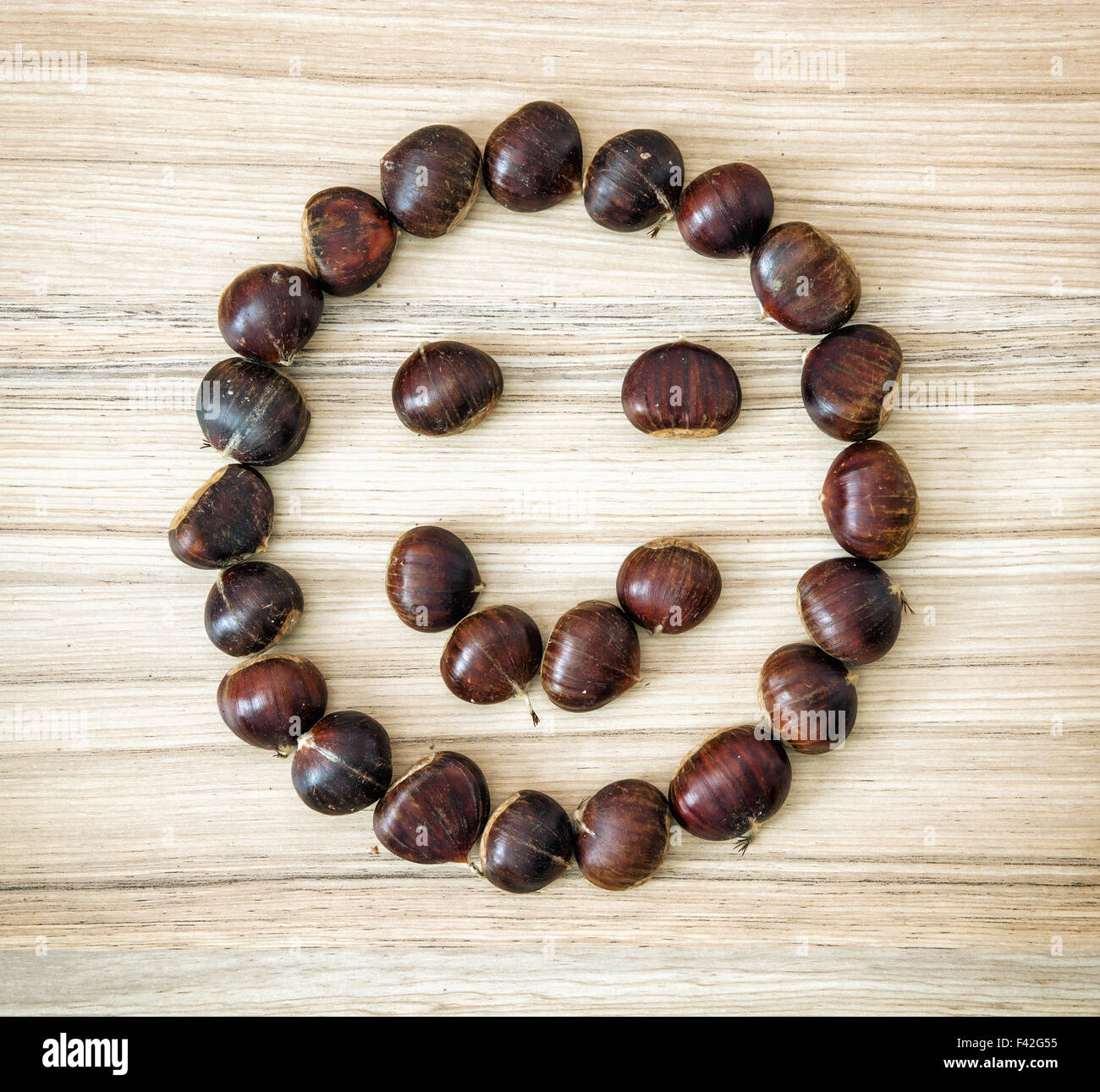 Chestnut shape symbol hi-res stock photography and images - Alamy