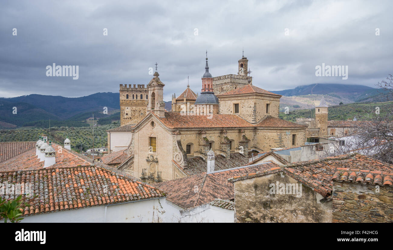 Royal Monastery of Santa Maria de Guadalupe, cloudy sky Stock Photo - Alamy