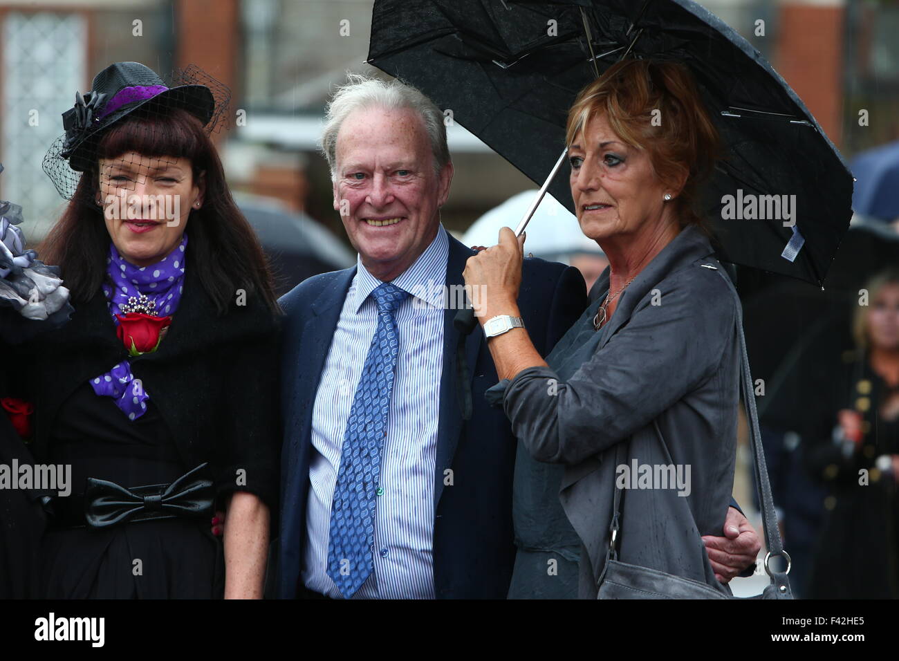 The funeral of George Cole at Reading Crematorium Featuring: Dennis ...