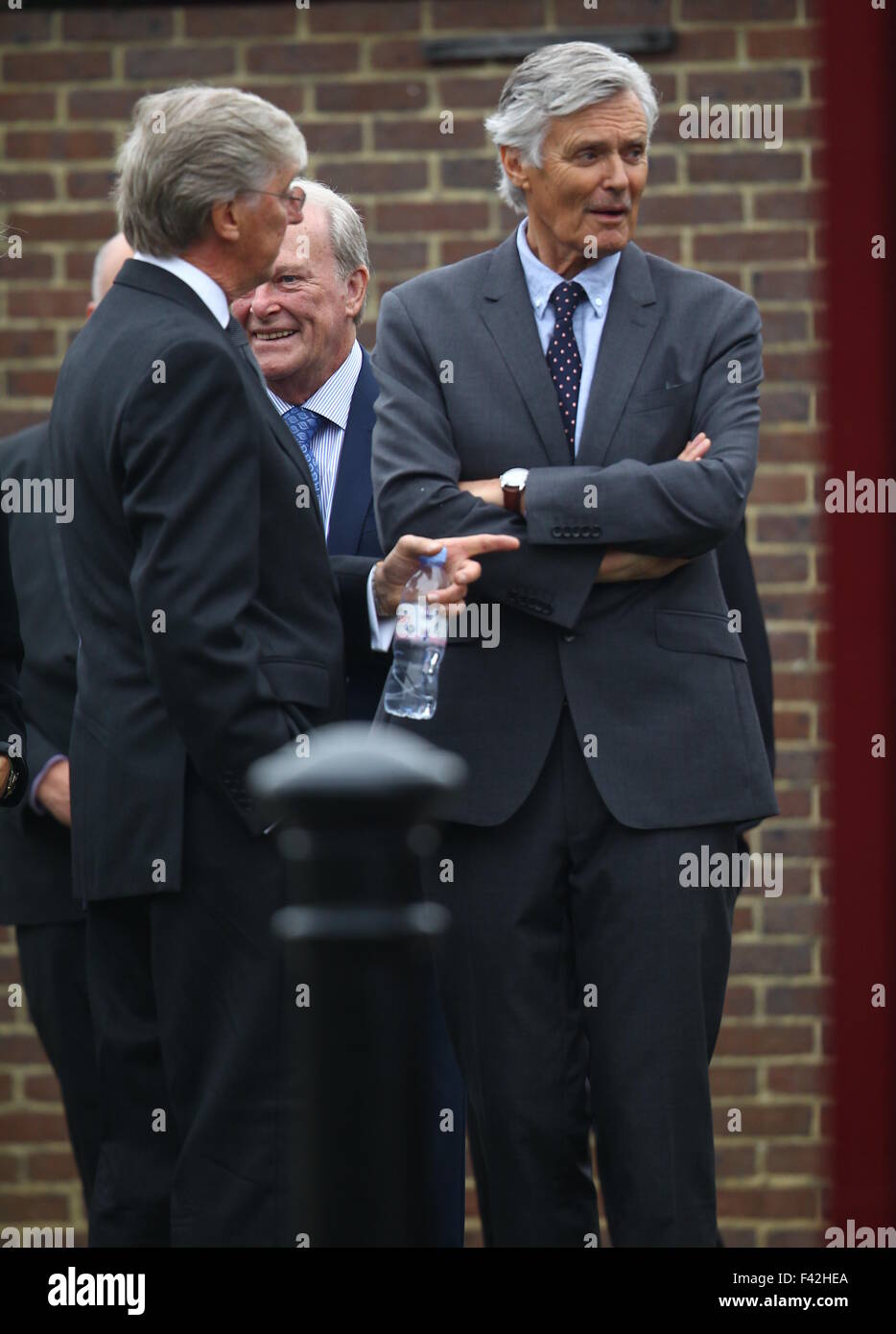 The funeral of George Cole at Reading Crematorium Featuring: Dennis ...