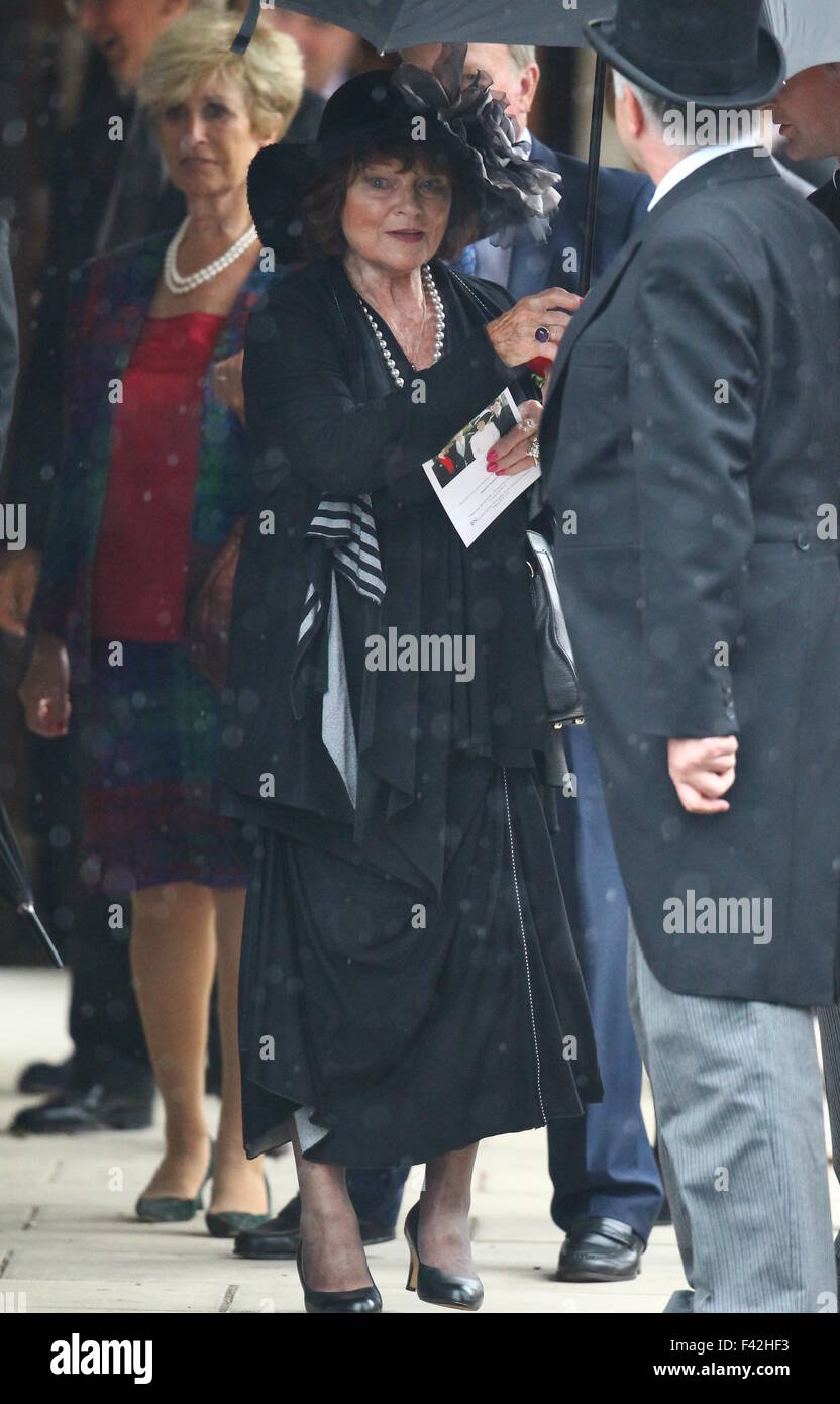 The funeral of George Cole at Reading Crematorium Featuring: Penny ...