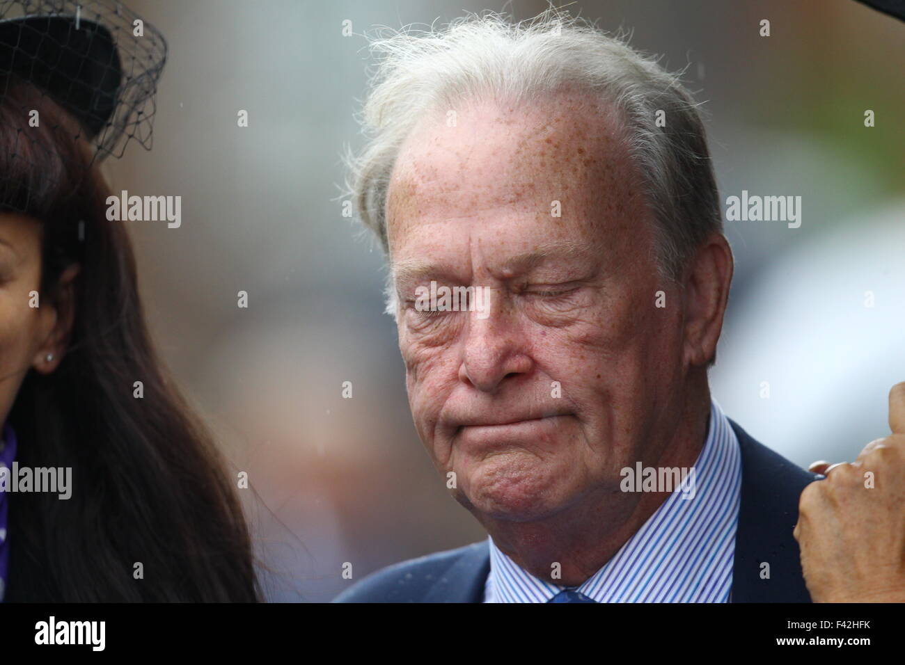 The funeral of George Cole at Reading Crematorium Featuring: Dennis ...
