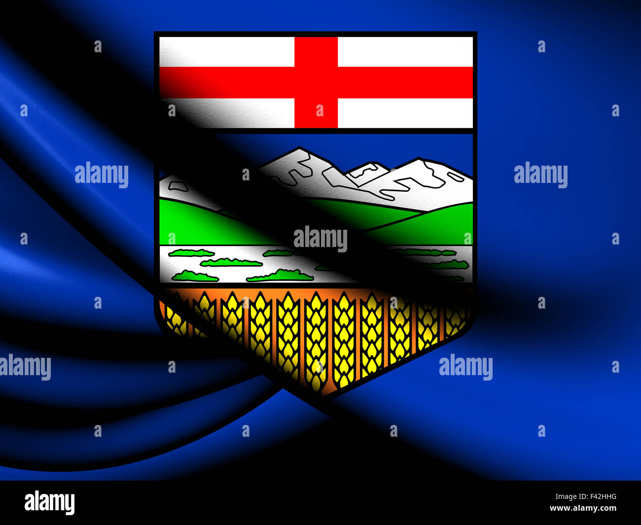 Canadian state alberta flag hi-res stock photography and images - Alamy