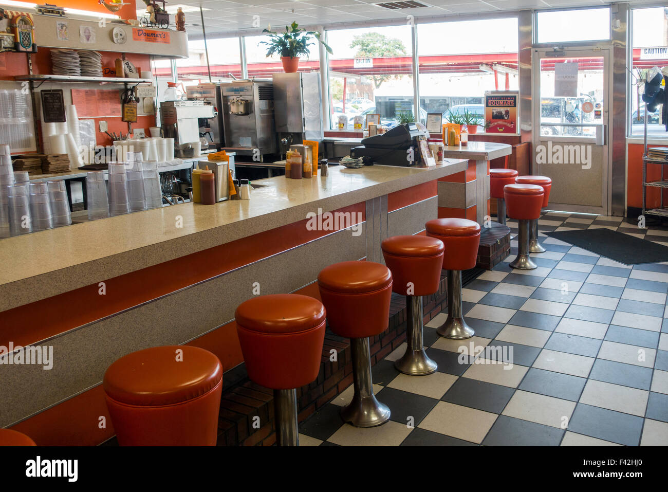 Doumar's worlds first ice cream cone restaurant VA Stock Photo - Alamy