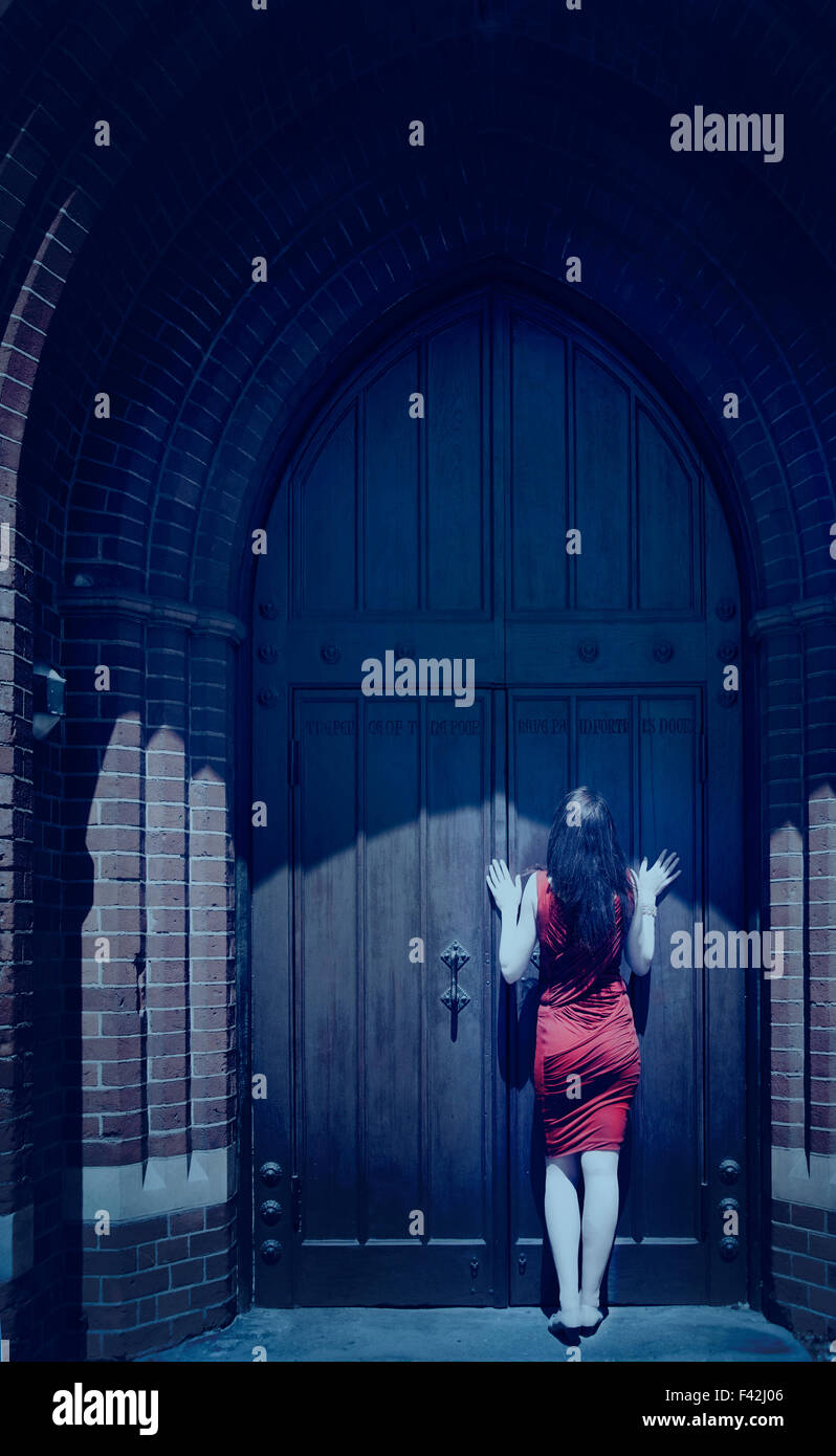 Woman arched back hi-res stock photography and images - Alamy