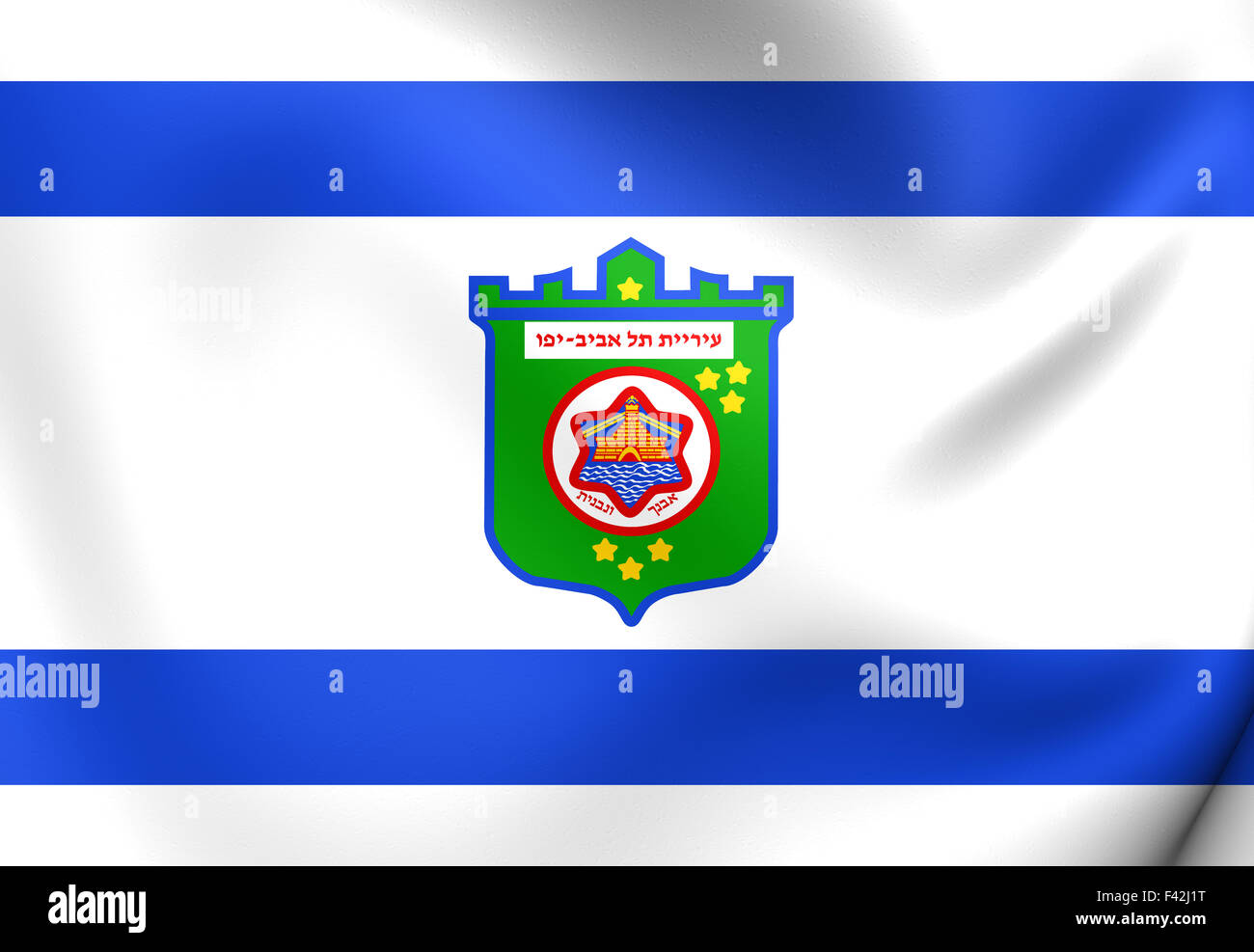 Flag of Tel Aviv Stock Photo - Alamy