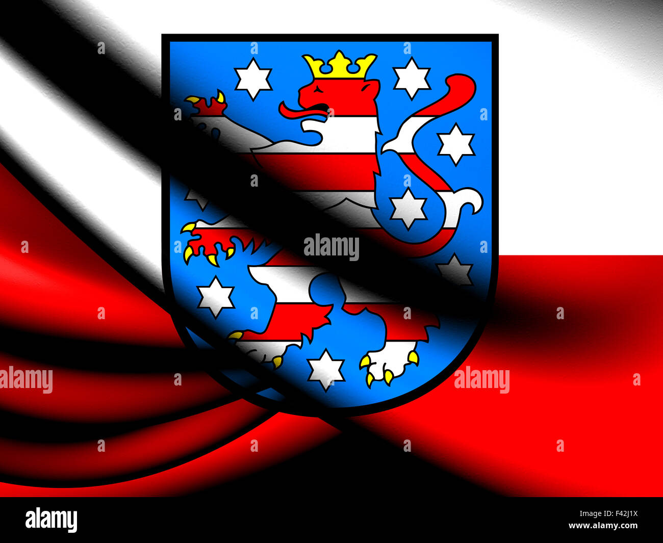 Flag of Thuringia Stock Photo - Alamy