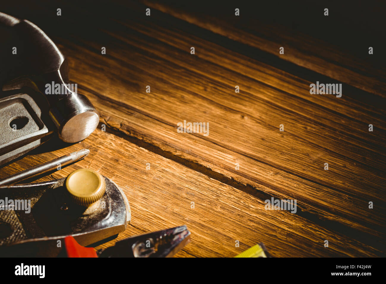 DIY tools laid out on table Stock Photo - Alamy
