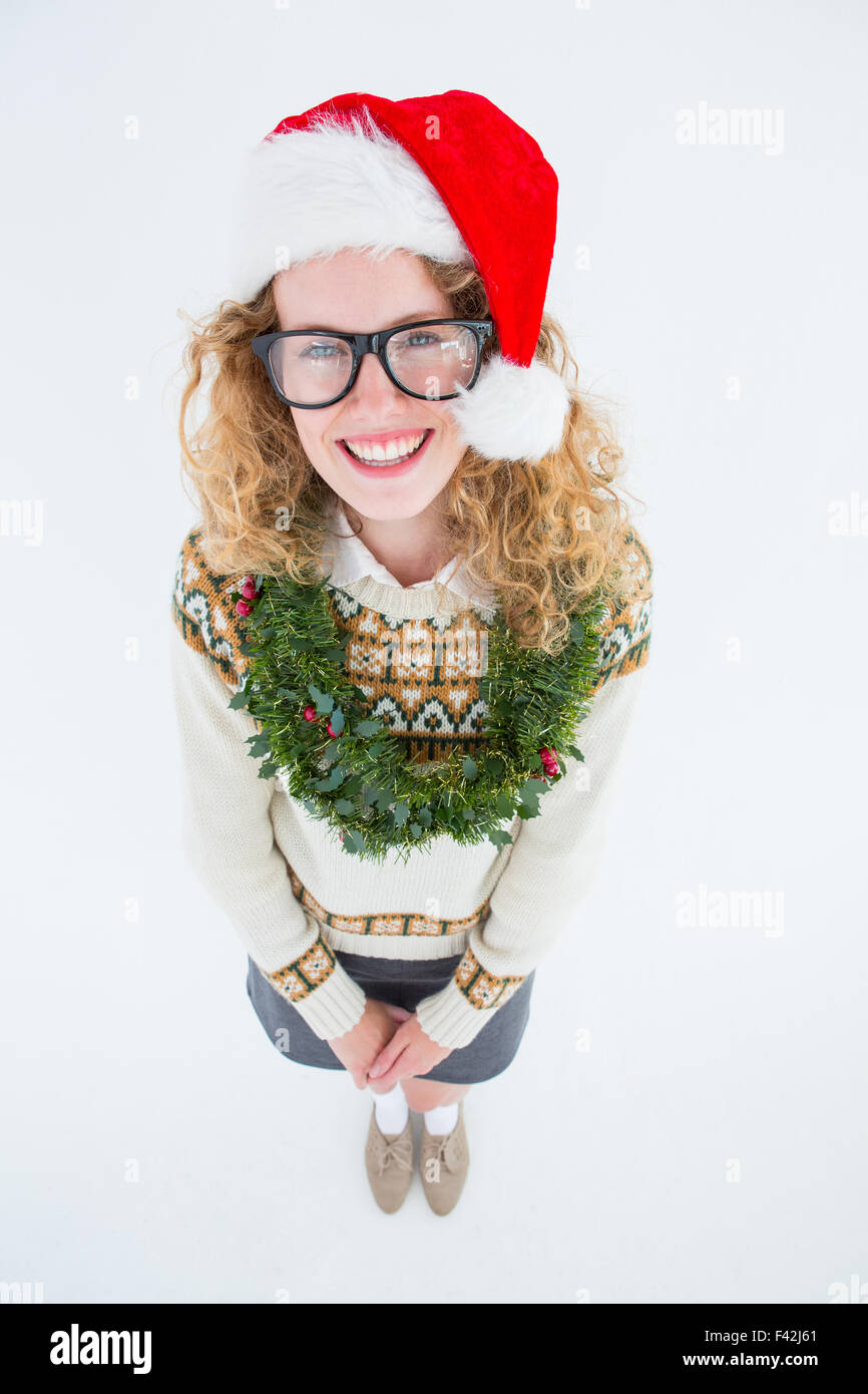 Geeky hipster smiling at camera Stock Photo - Alamy
