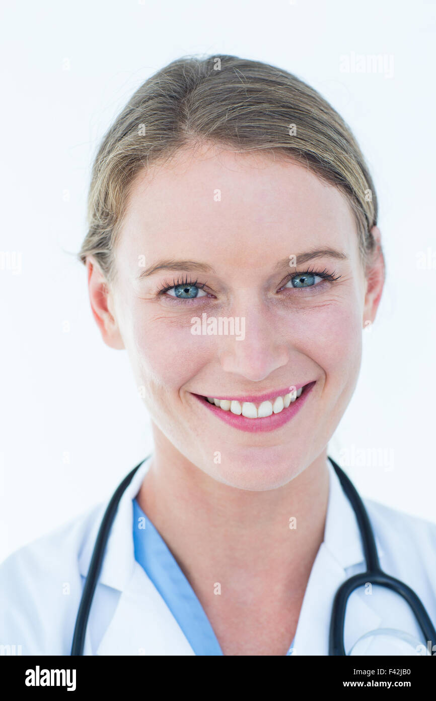 Smiling doctor looking at camera Stock Photo - Alamy