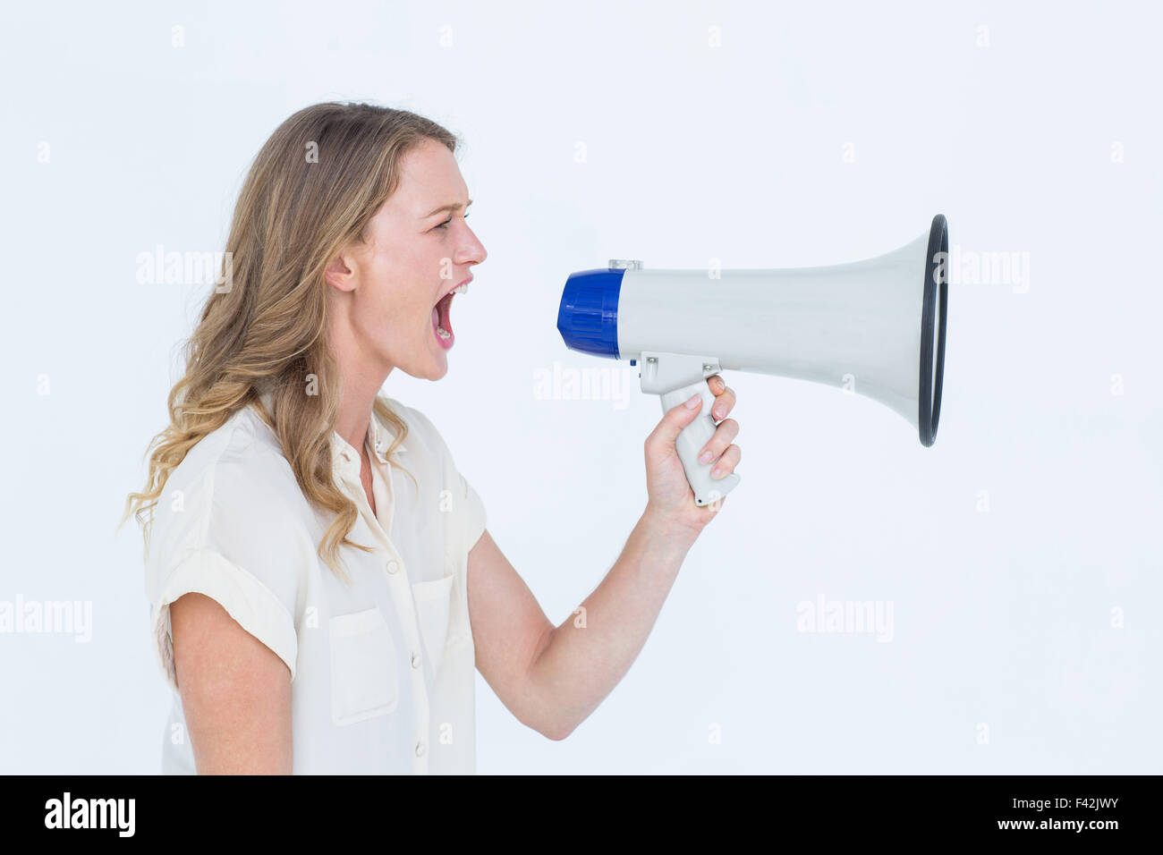 Loudspeaker shouting hi-res stock photography and images - Alamy