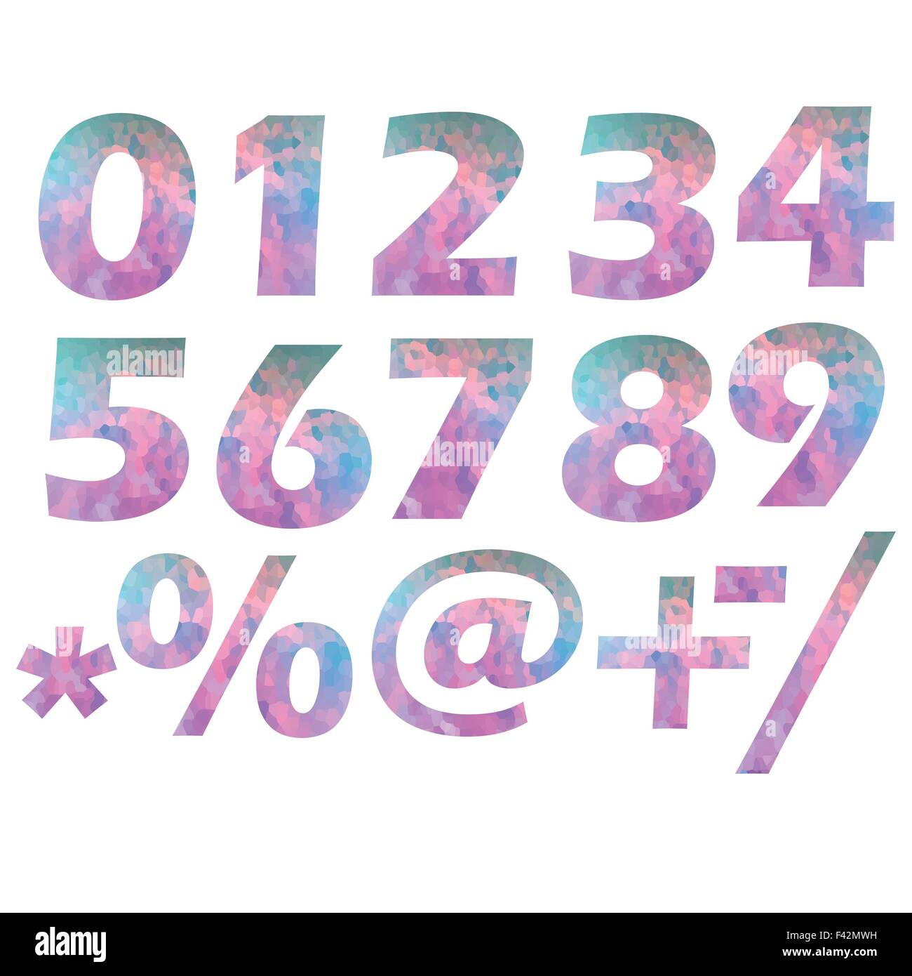 set of numbers Stock Photo - Alamy