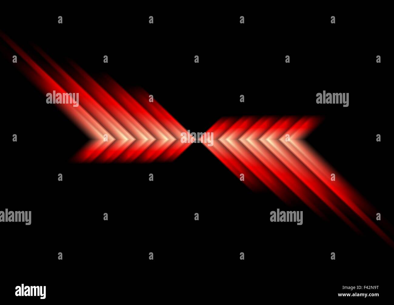 Glow red arrows abstract background Stock Photo - Alamy
