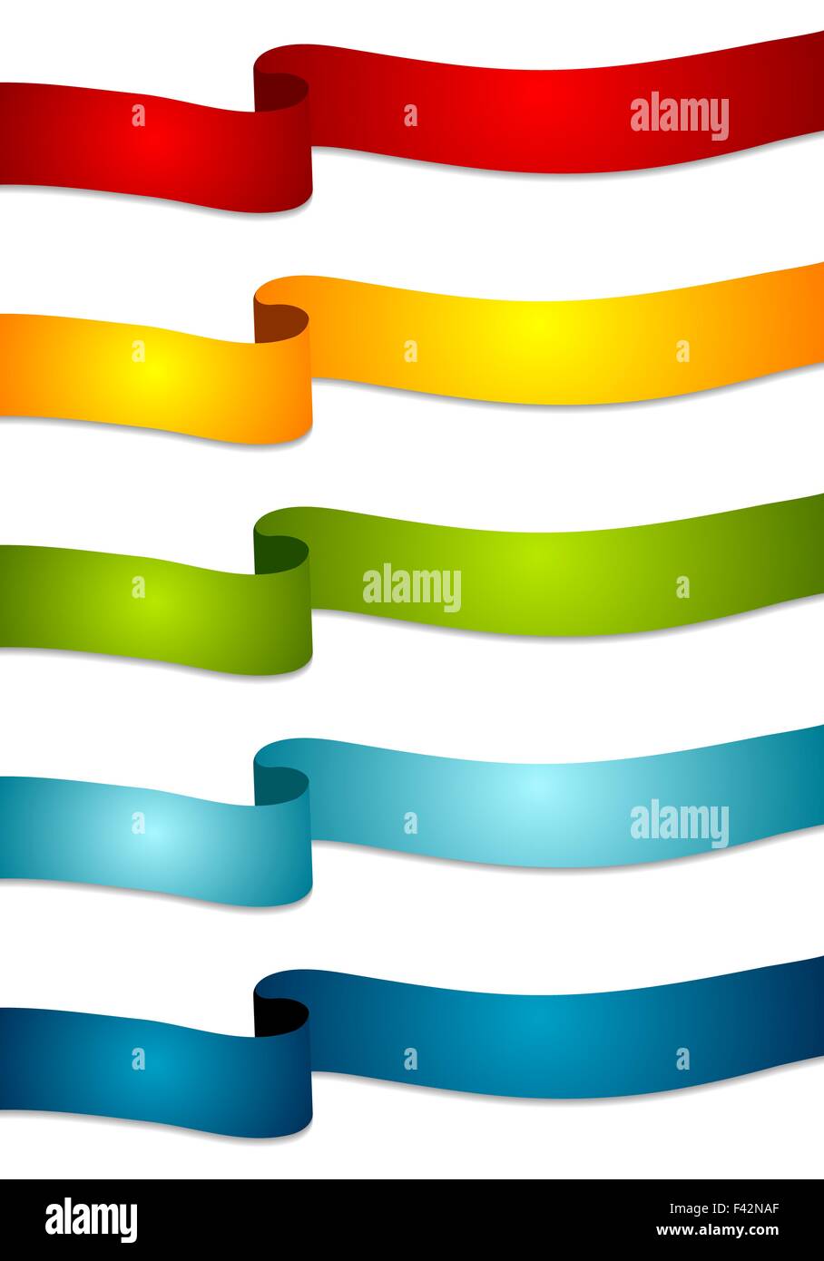 Colorful abstract tapes. Vector ribbons Stock Photo - Alamy