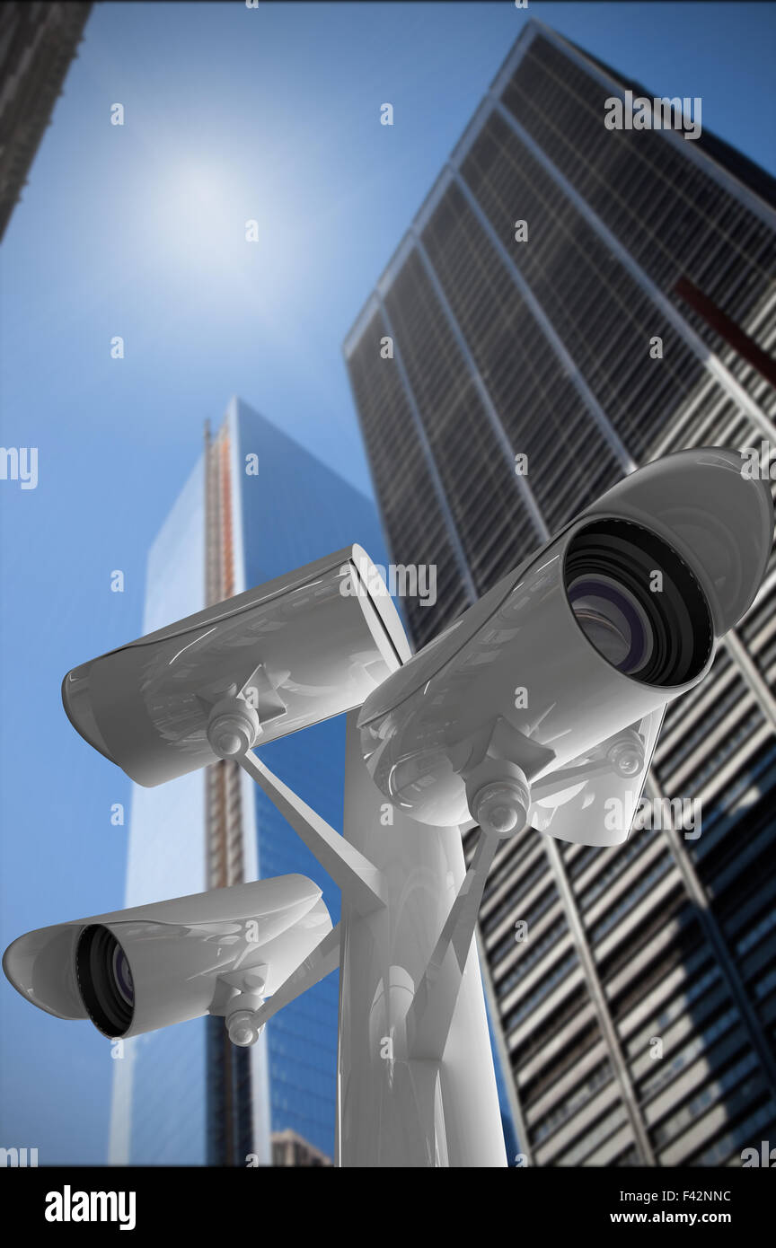 Composite image of cctv camera Stock Photo - Alamy
