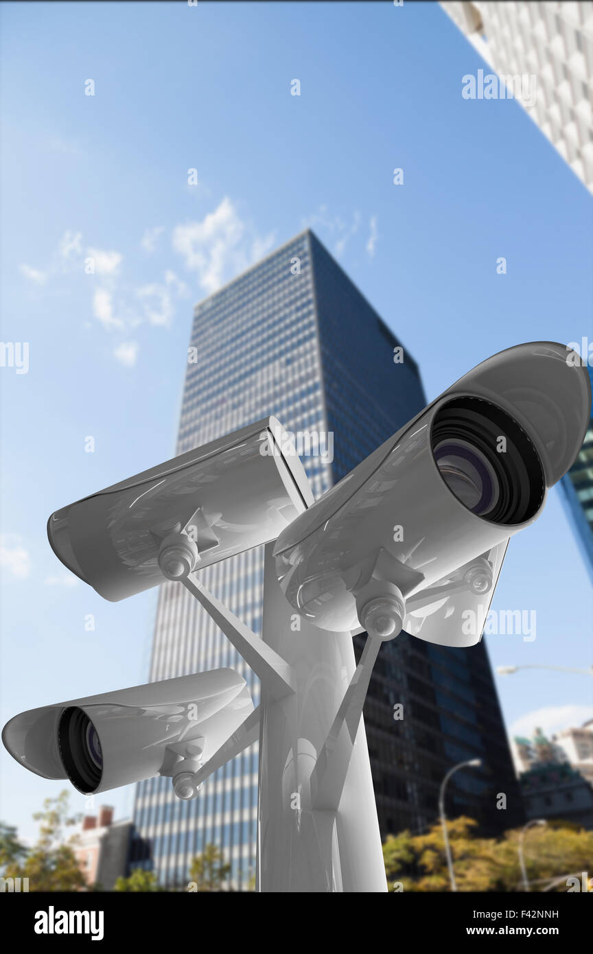 Composite image of cctv camera Stock Photo - Alamy