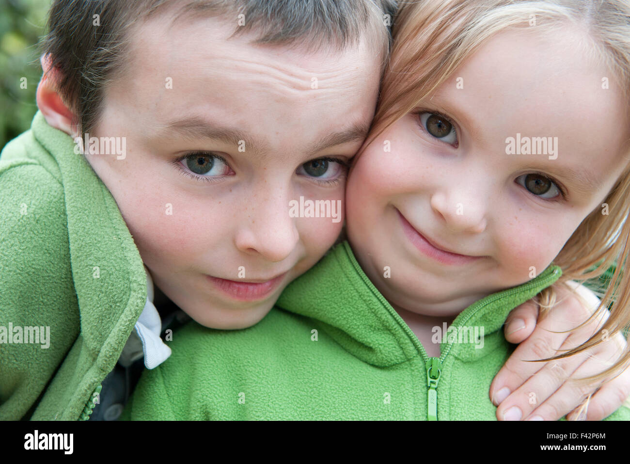 Young siblings, portrait Stock Photo - Alamy