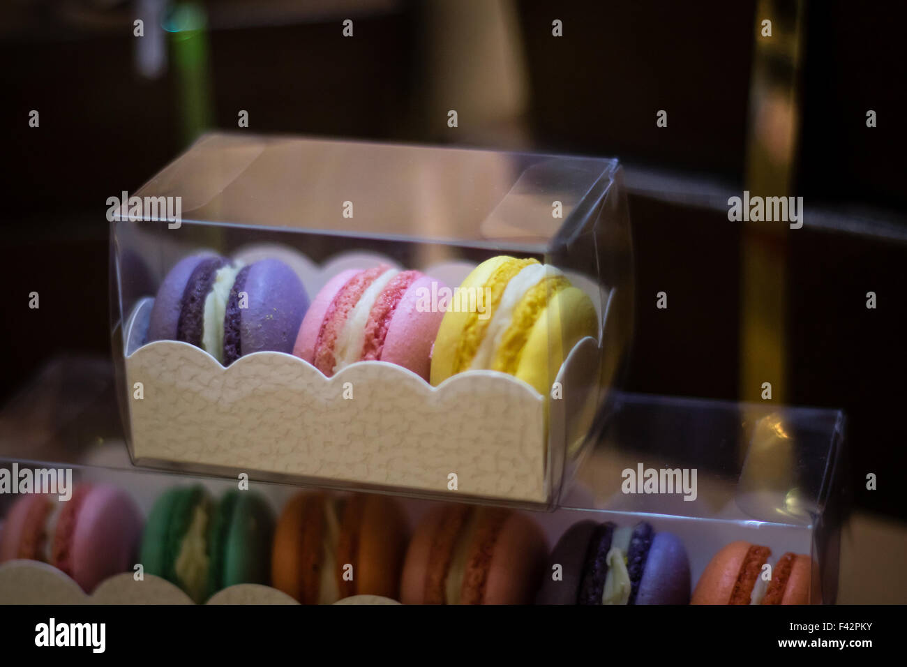 mini cakes in a box Stock Photo - Alamy