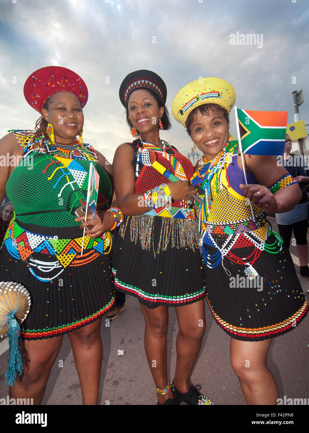 Fans of the South African rugby team in Brighton Stock Photo - Alamy