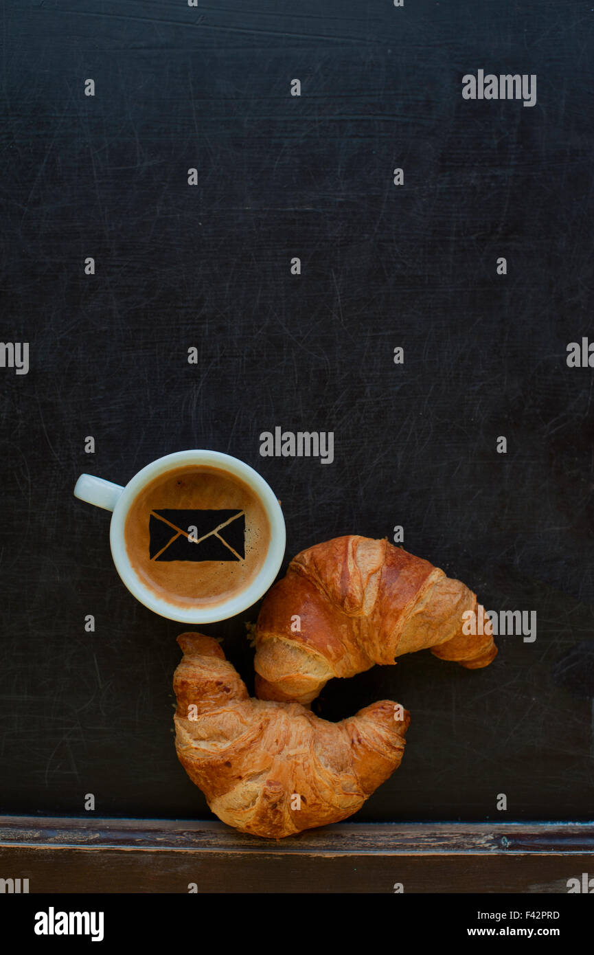 mail sign coffee Stock Photo - Alamy