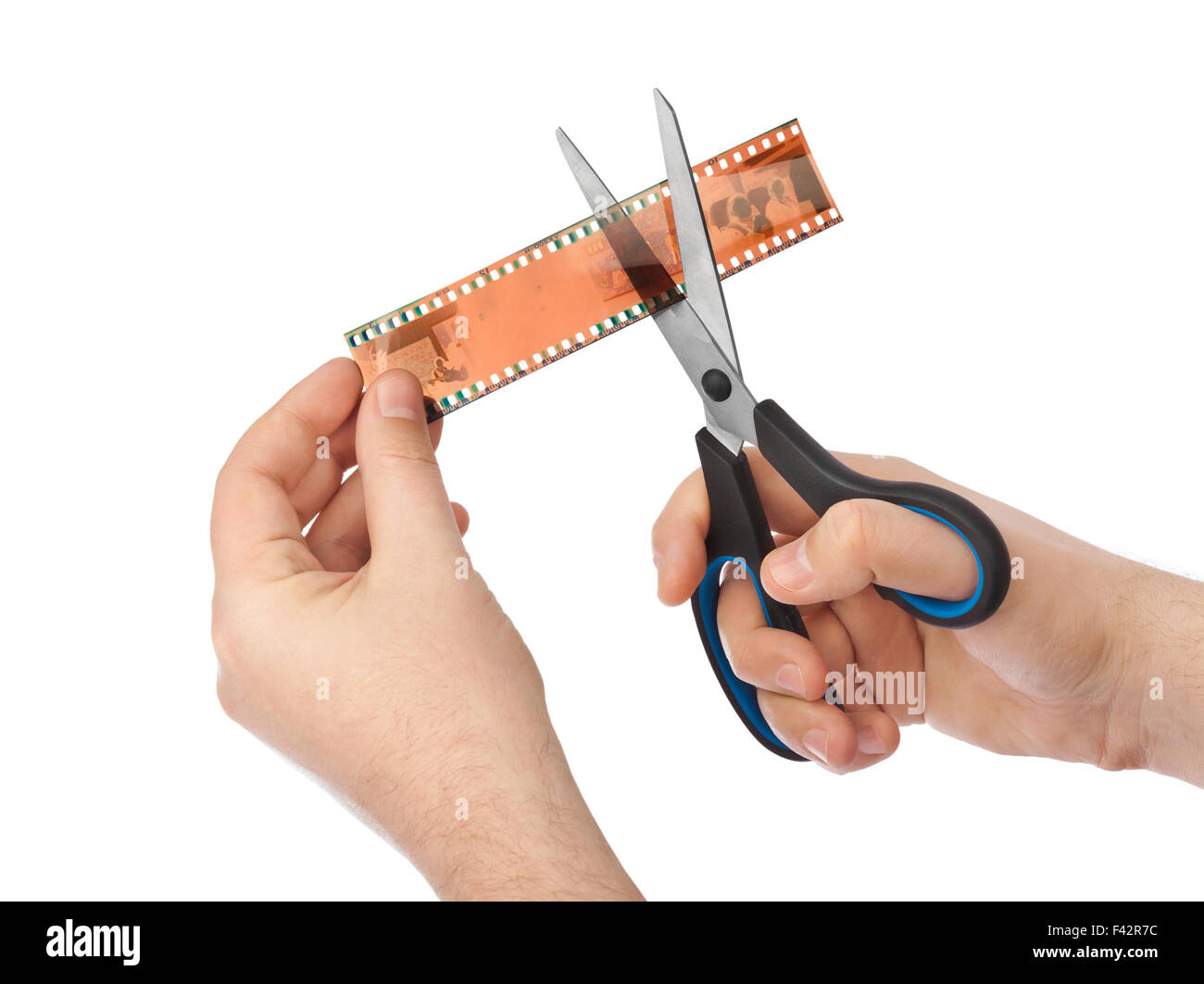 Photographic film and scissors Stock Photo - Alamy