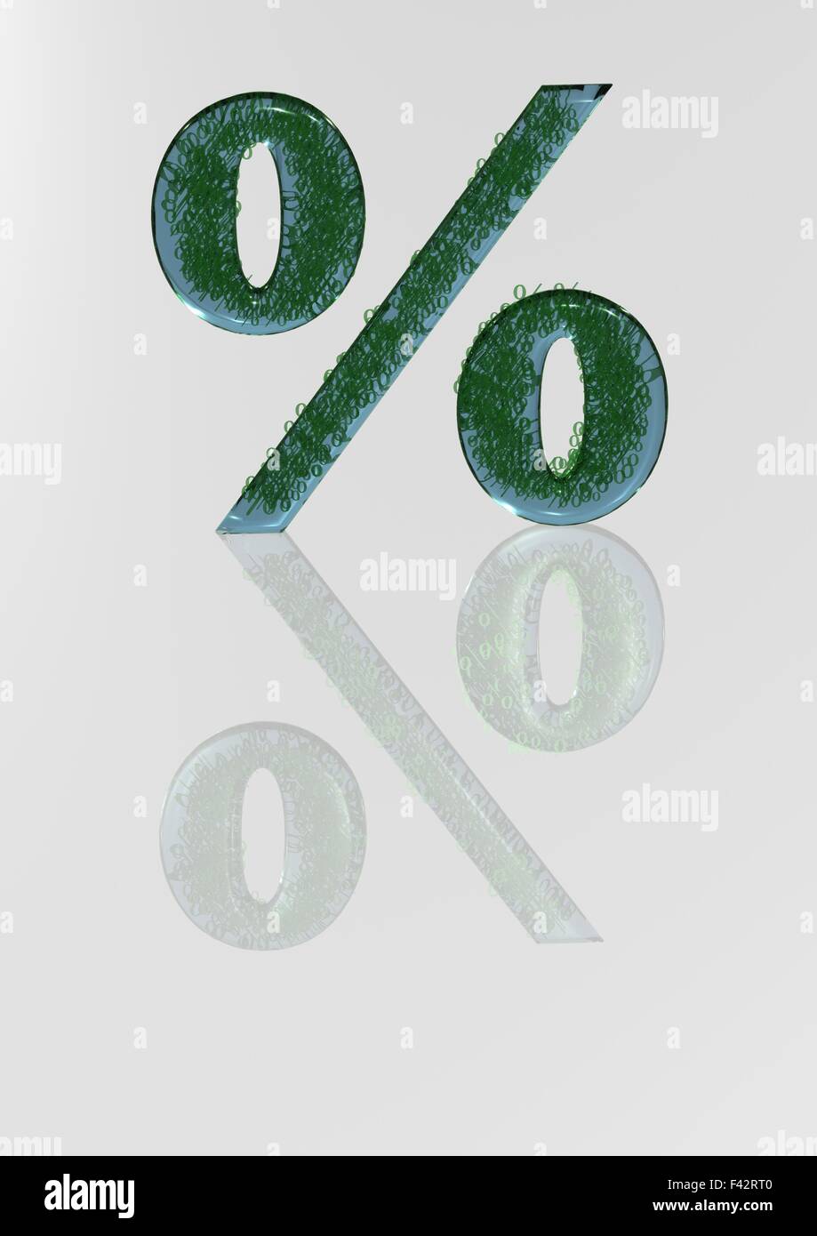 The big sign of percent Stock Photo - Alamy