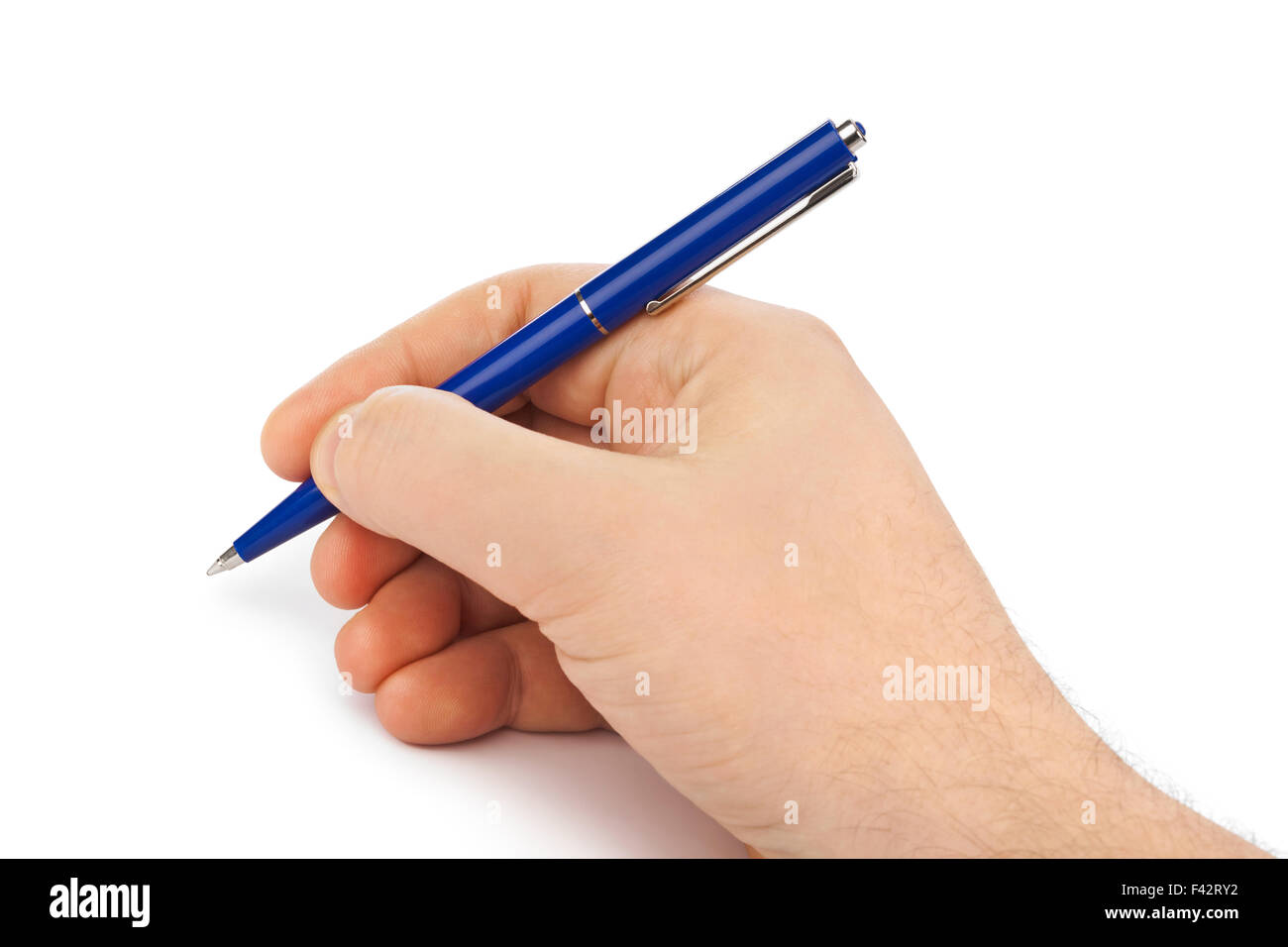 Pen in hand Stock Photo - Alamy