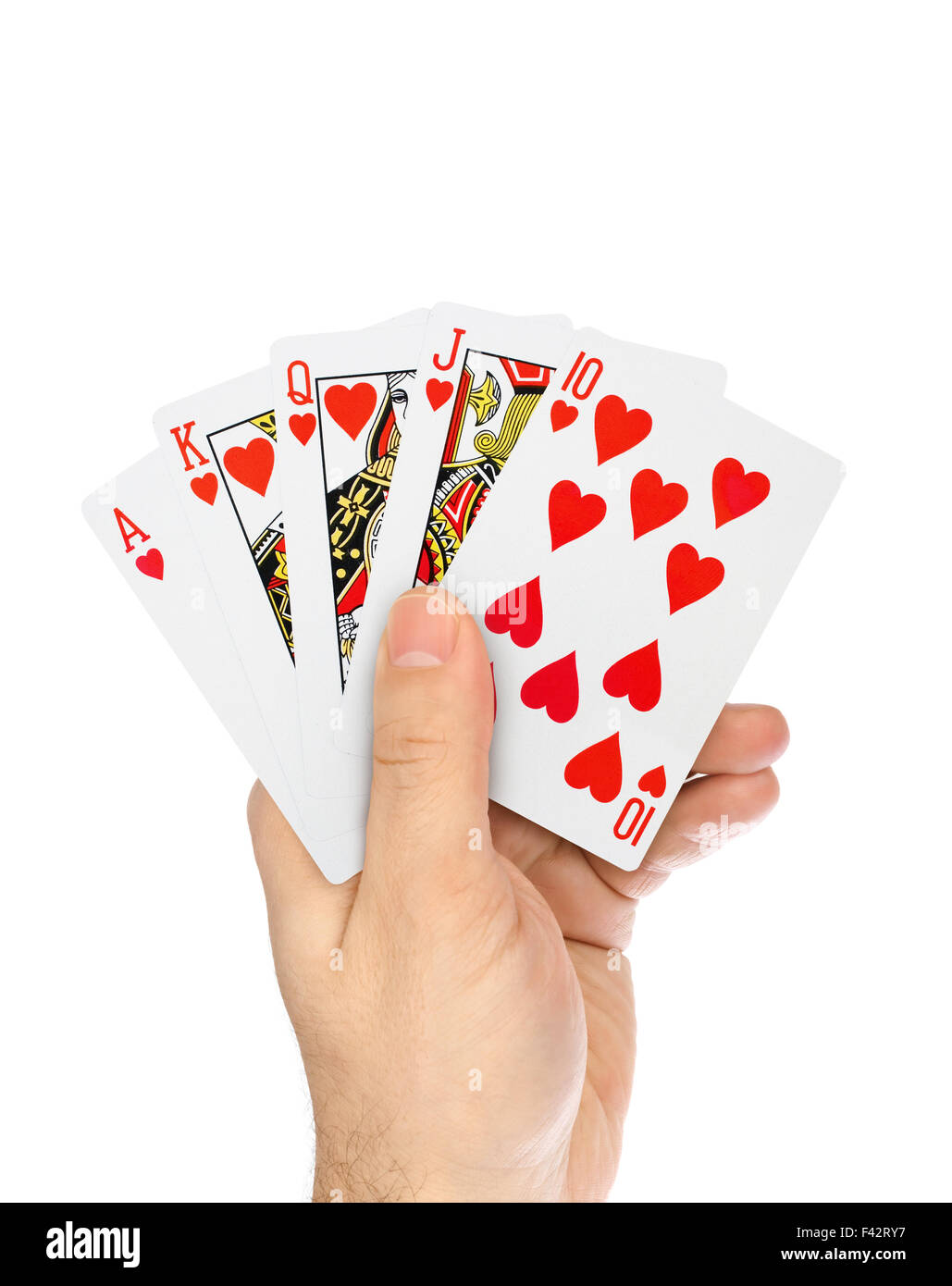 Human hand holding two cards hi-res stock photography and images - Alamy